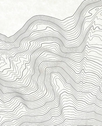Mount Shasta Elevation Contours Poster – Seven Summits Art