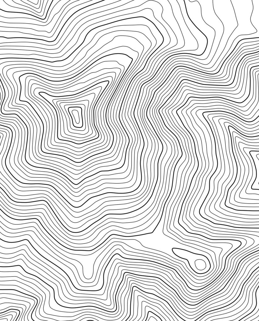 Whiteface Mountain Elevation Contours Poster – Seven Summits Art