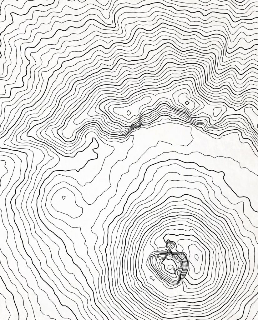 Mount Vesuvius Italy Elevation Contours Poster – Seven Summits Art